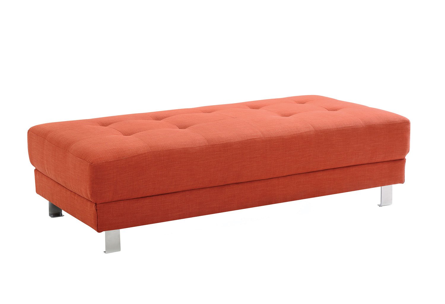Milan Ottoman (Orange) by Glory Furniture | FurniturePick