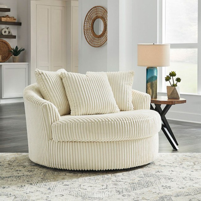 Lindyn Ivory Oversized Swivel Accent Chair by Signature Design by ... Lindyn Ivory Oversized Swivel Accent Chair by Signature Design by ...