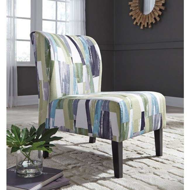 Triptis Multi Accent Chair w/ Geometric Pattern by Signature Design by ...