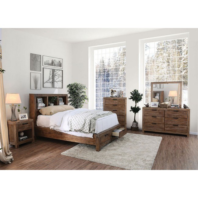 McAllen Bookcase Bedroom Set by Furniture of America | FurniturePick