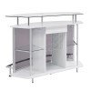 White High Gloss Bar Unit by Coaster Furniture | FurniturePick